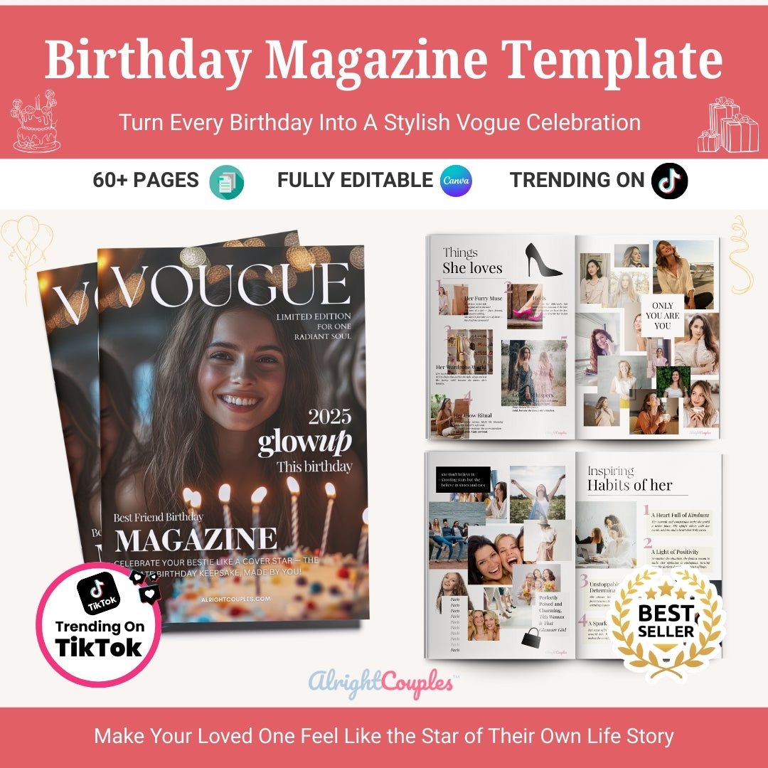 Birthday Magazine – Personalized Birthday Gift Keepsake for Any Age ...