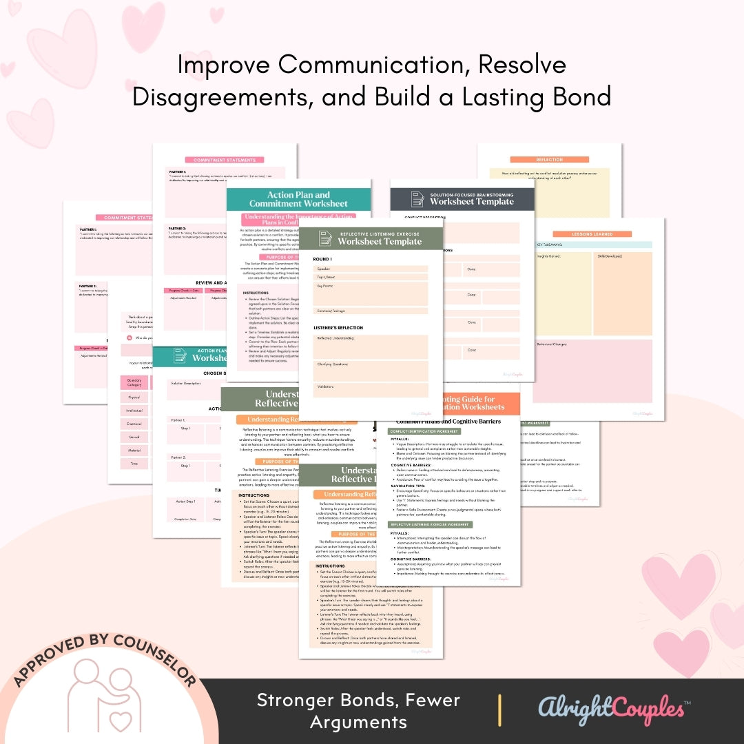 Conflict Resolution Workbook for Couples | Improve Communication ...